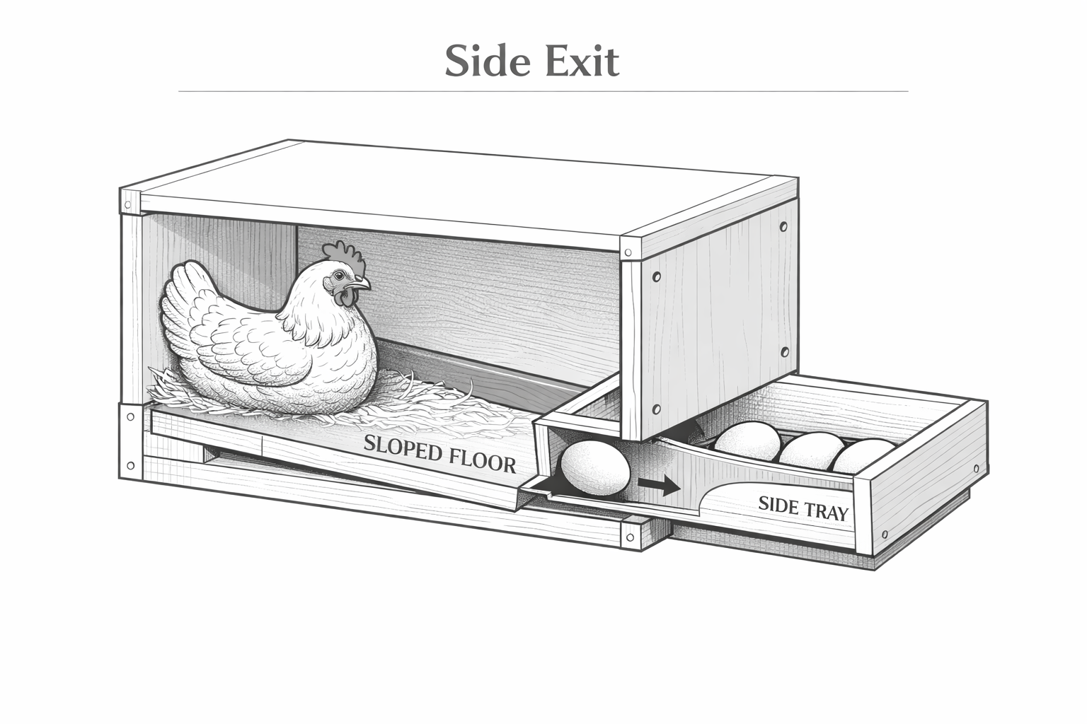 The Best Design for a DIY Roll Away Chicken Nest Box: Simple & Proven ...
