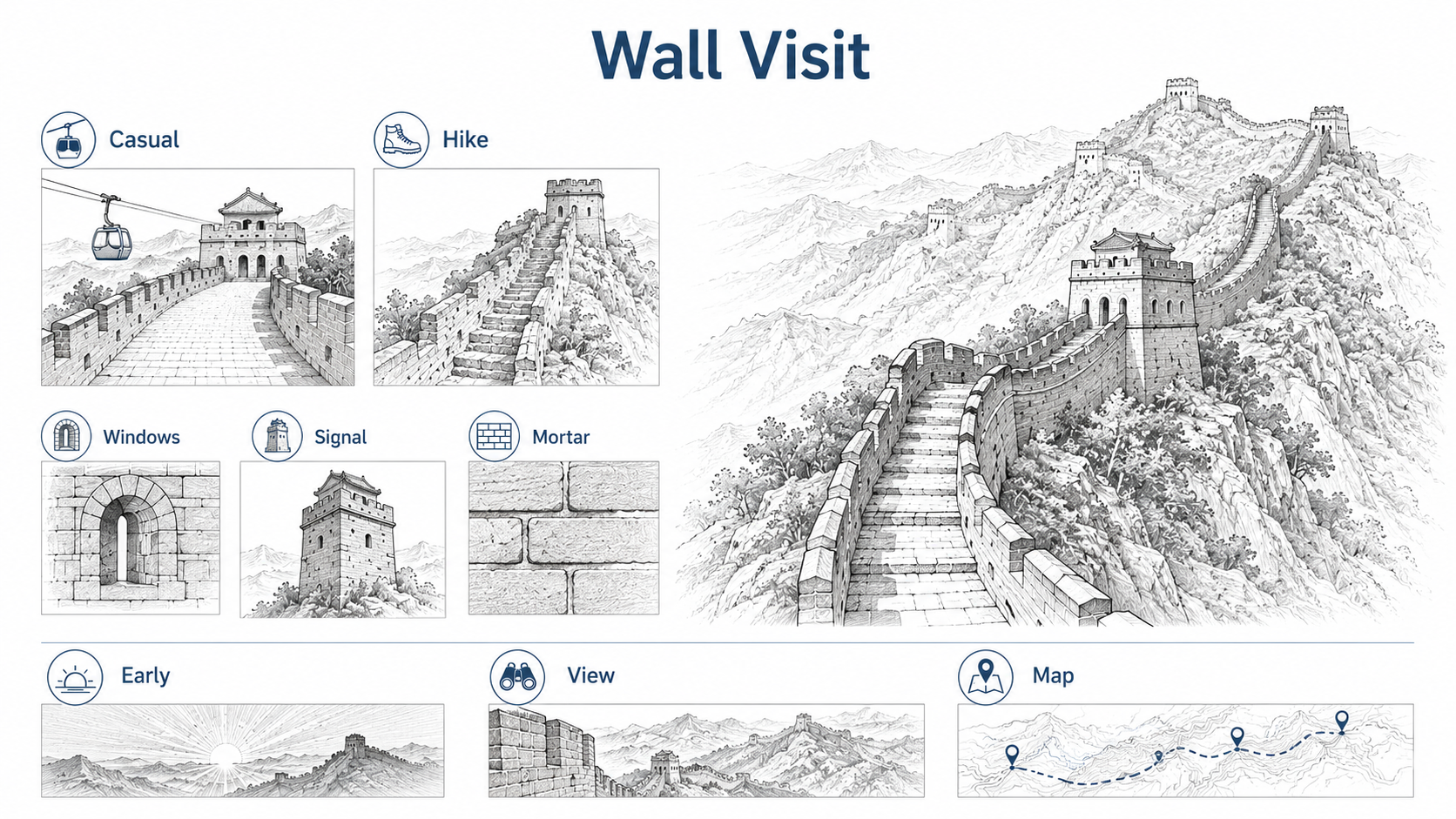 Great Wall of China Architecture: Real Design, Real Materials ...