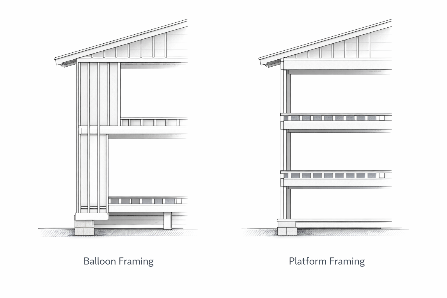 Balloon Framing vs Platform Framing: Which One Fits Your House ...