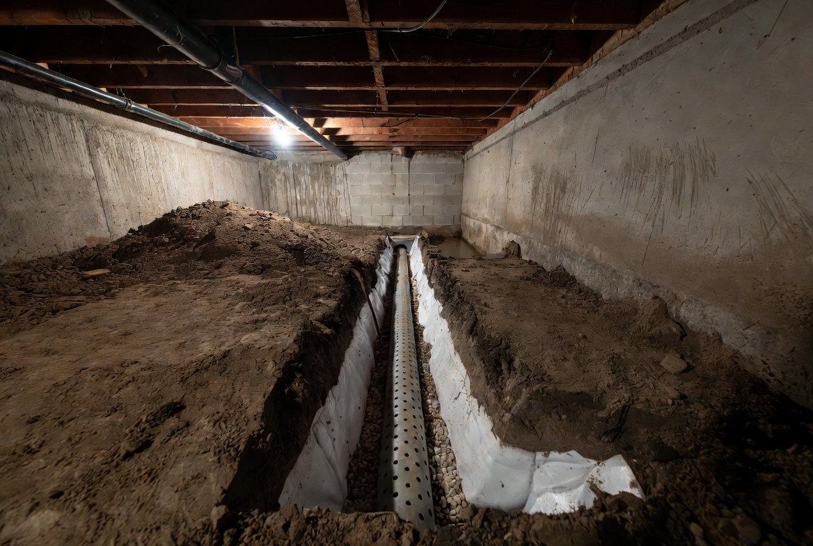 Crawl Space Drainage System: What Stops Water for Good ...