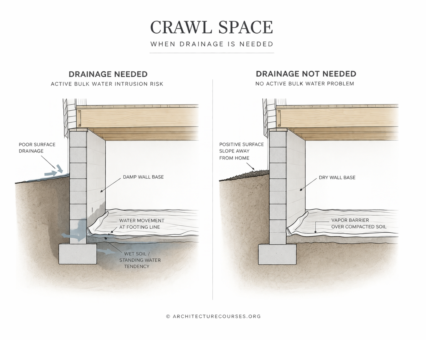 Crawl Space Drainage System: What Stops Water for Good ...