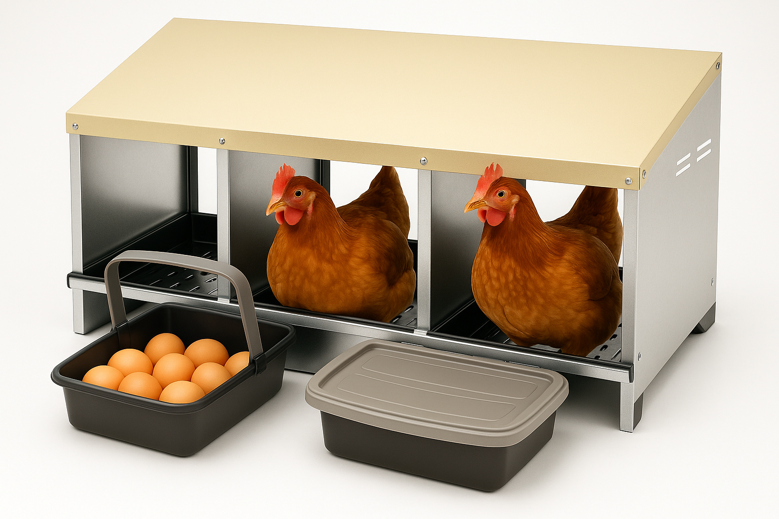 How to Build a 3-Compartment Roll-Away Chicken Nest Box ...