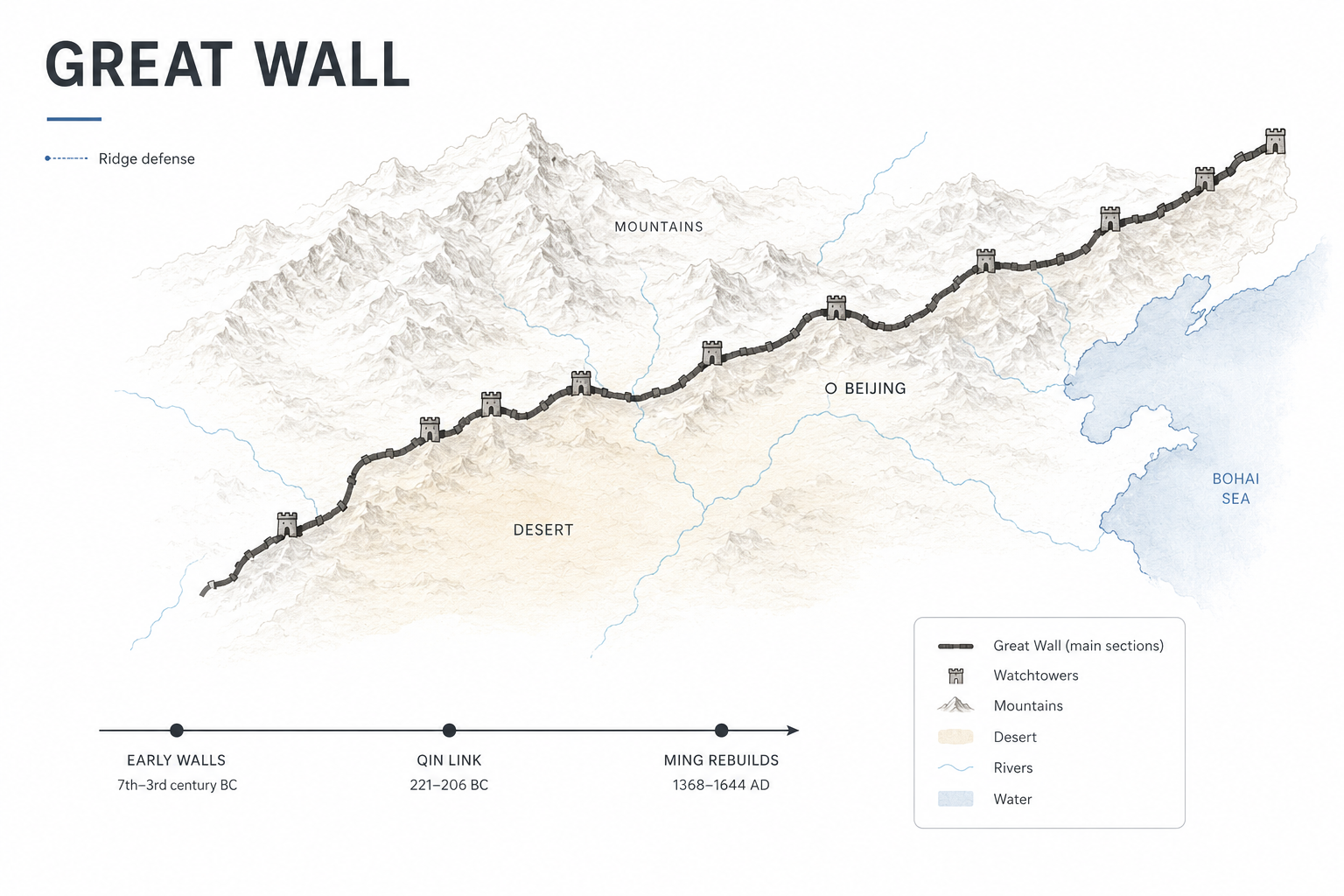 Great Wall of China Architecture: Real Design, Real Materials ...