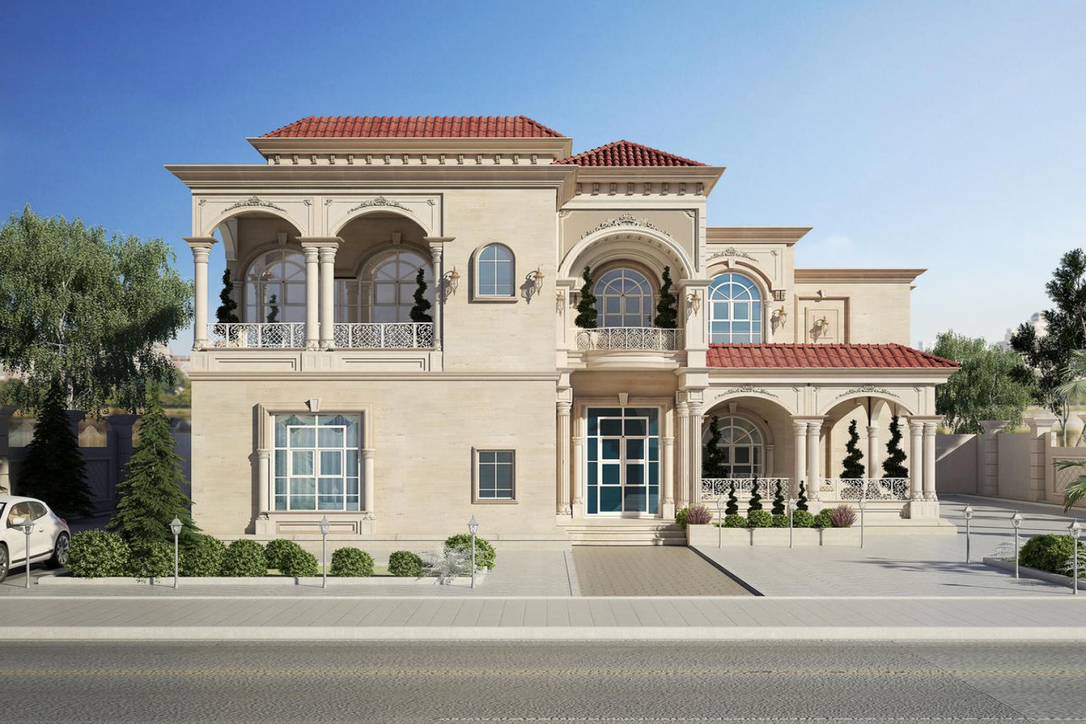 Mediterranean Style Villa: Layout, Materials, and Shade ...