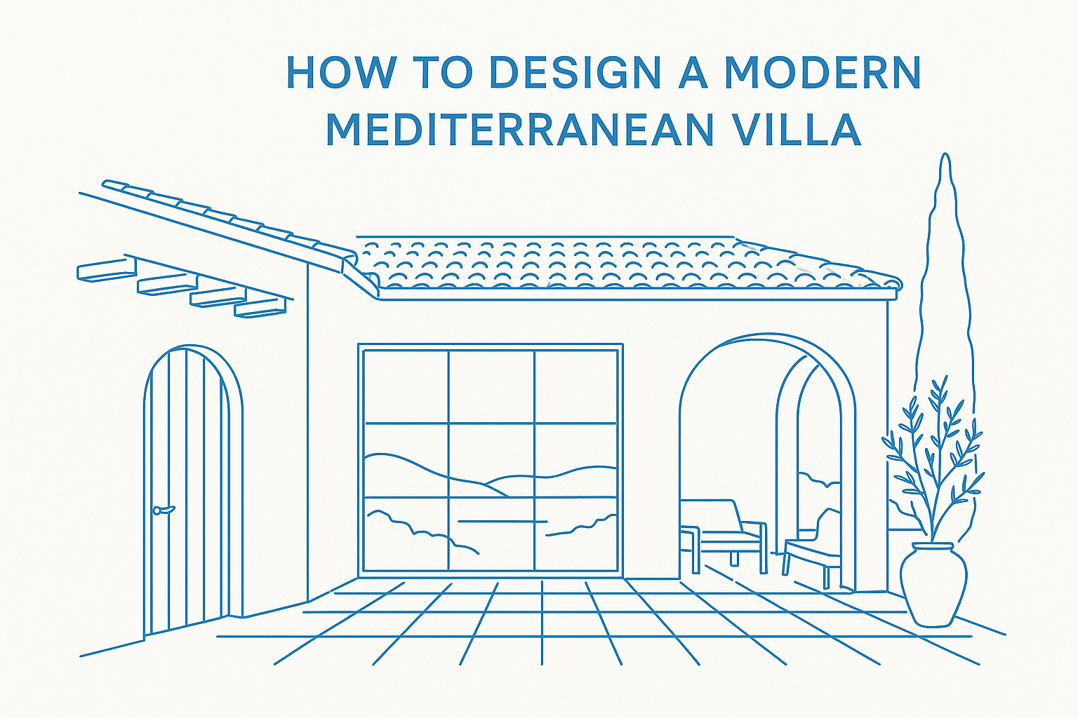 Mediterranean Style Villa: Layout, Materials, and Shade ...
