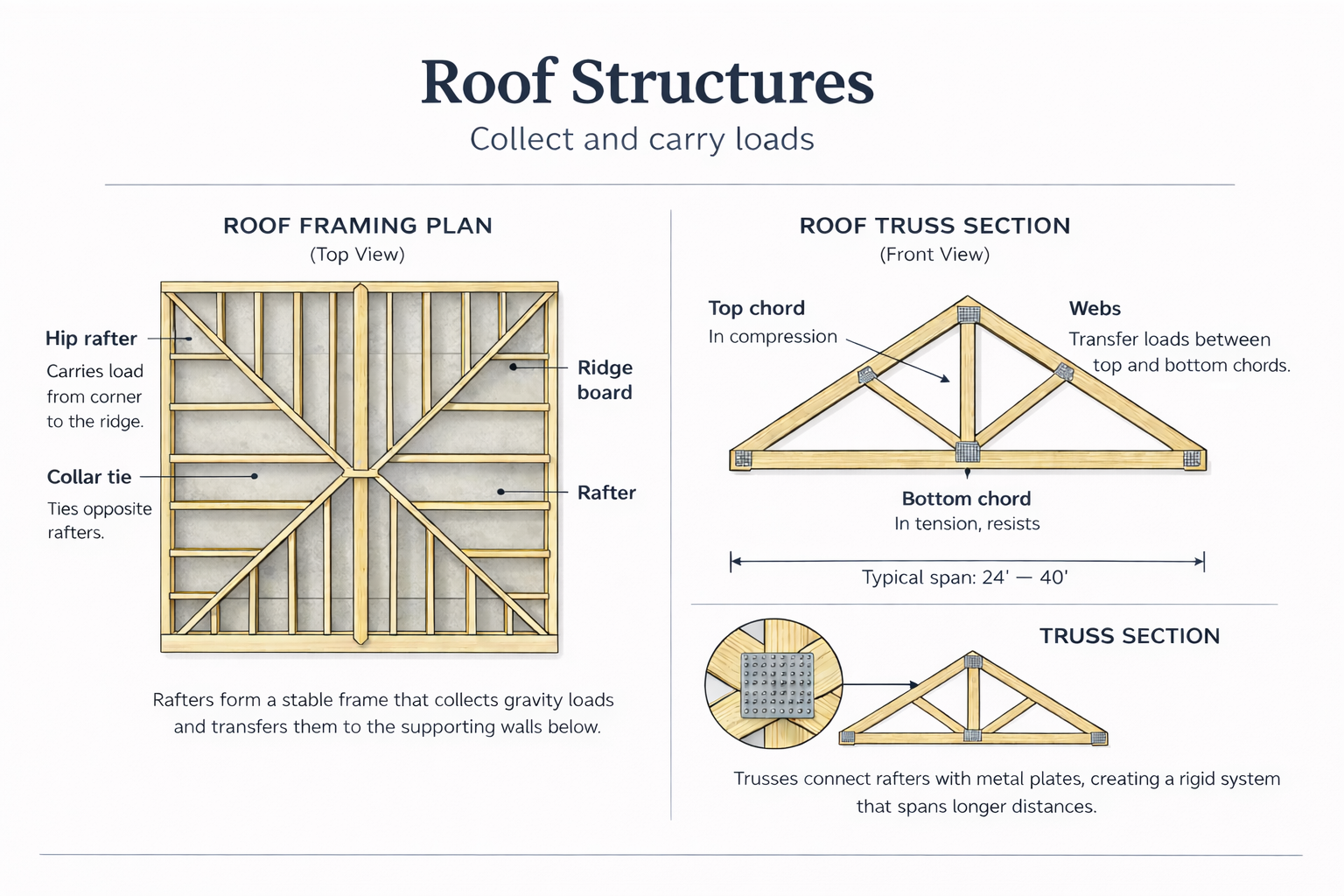 Roof Truss Details: Types, Connections, and Installation Tips ...