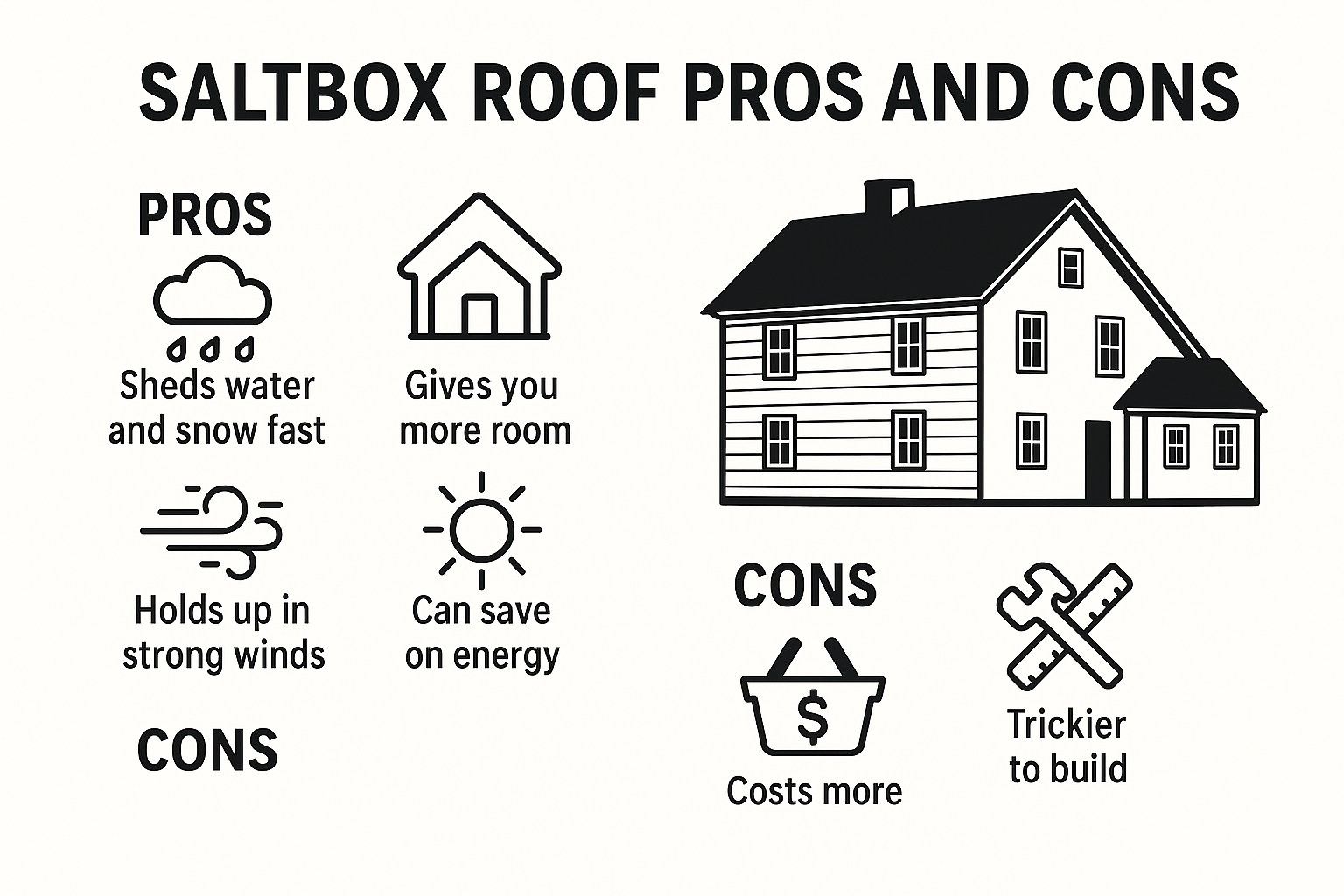 Saltbox Roof Framing Made Simple | ArchitectureCourses.org