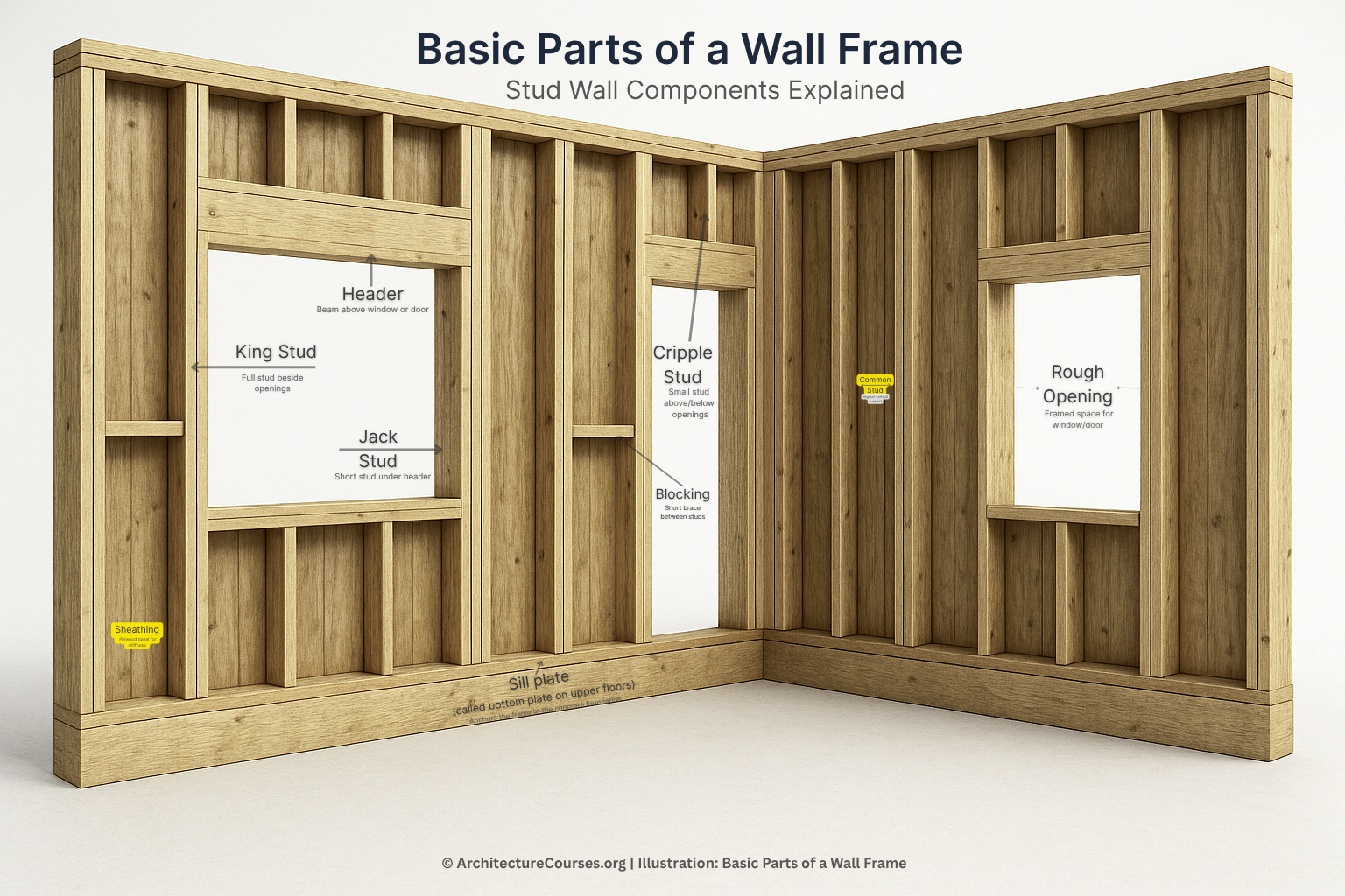 How to Frame a Wall: Step-by-Step | ArchitectureCourses.org