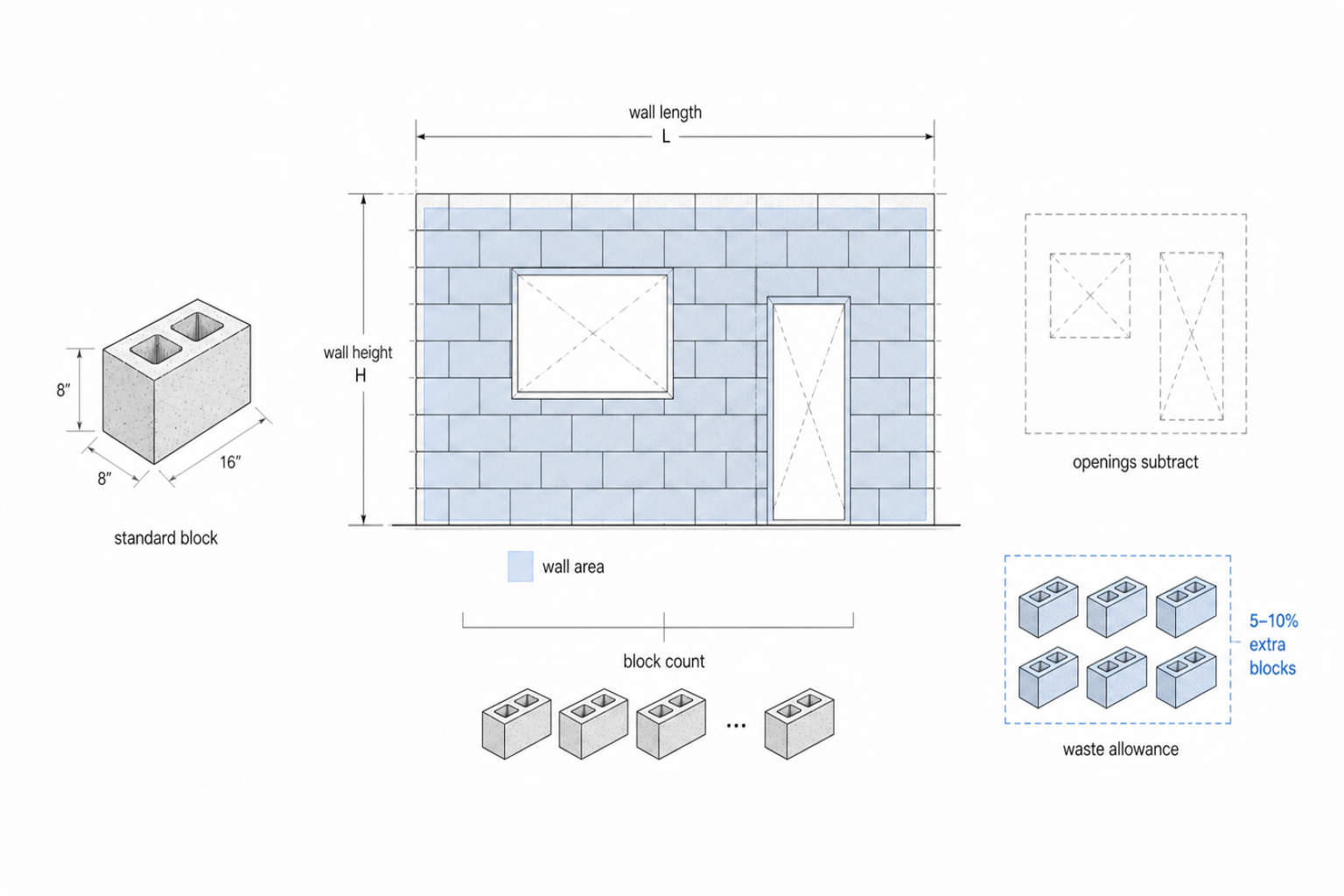 How Much Are Concrete Blocks? Price the Wall, Not the Block ...