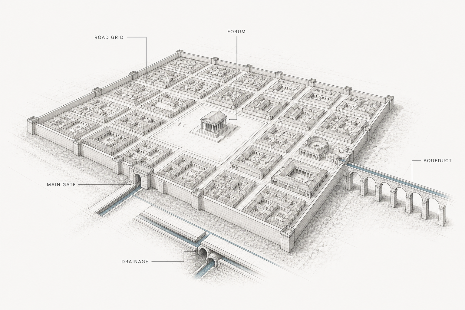 Urban Planning in Ancient Rome: Roads, Forums, and Aqueducts ...