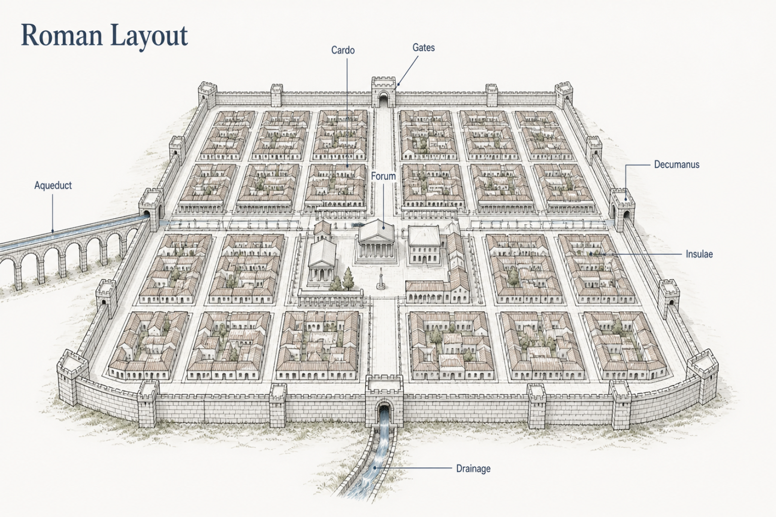 Urban Planning in Ancient Rome: Roads, Forums, and Aqueducts ...